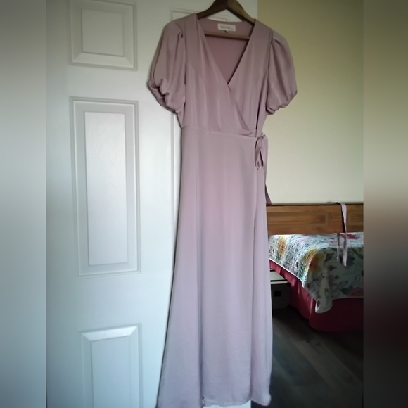 Brass & Roe by cts | Dresses | Brass Roe By Cts Wrap Gown | Poshmark